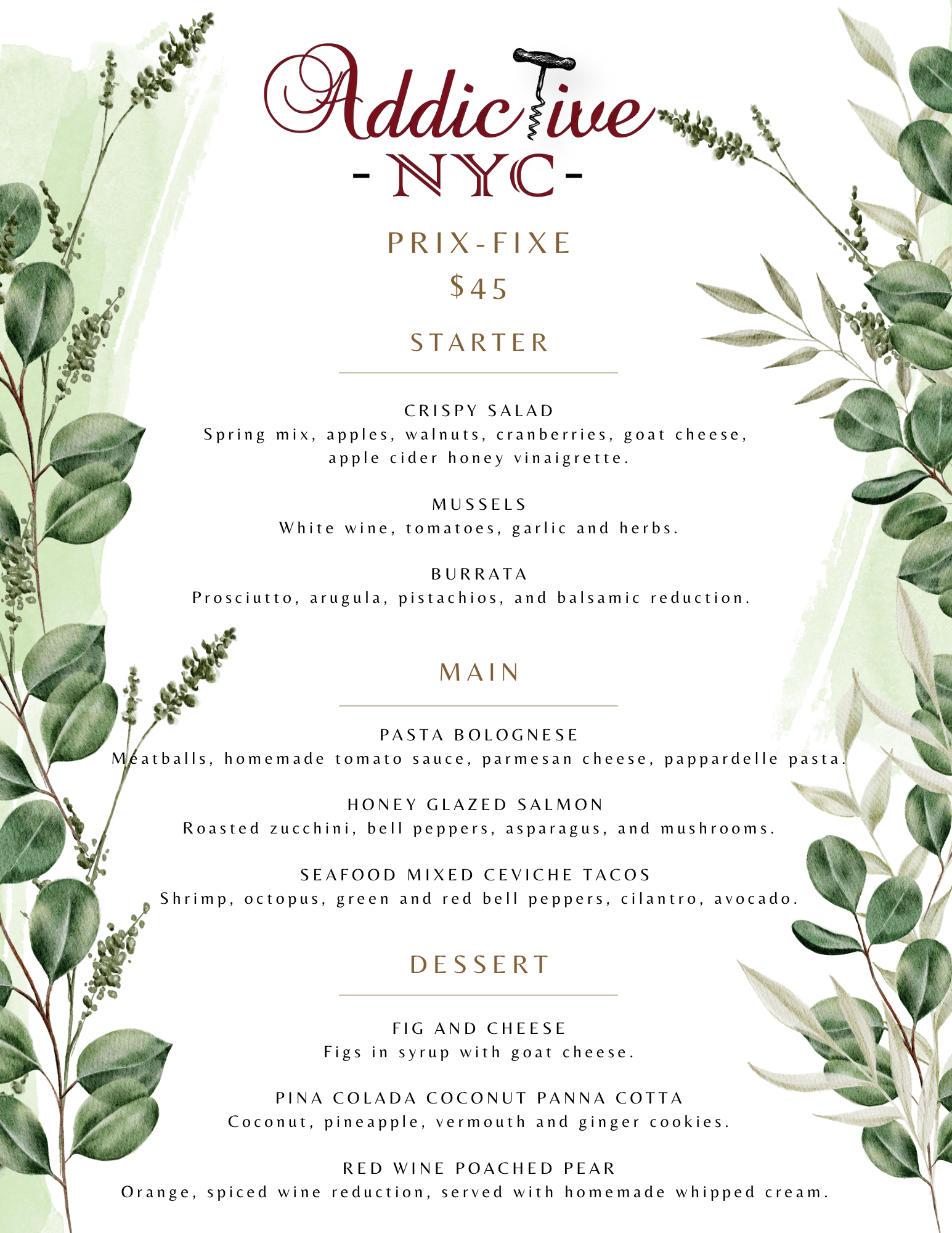 Prix-fixe-dinner-Spring-2023 – Addictive NYC